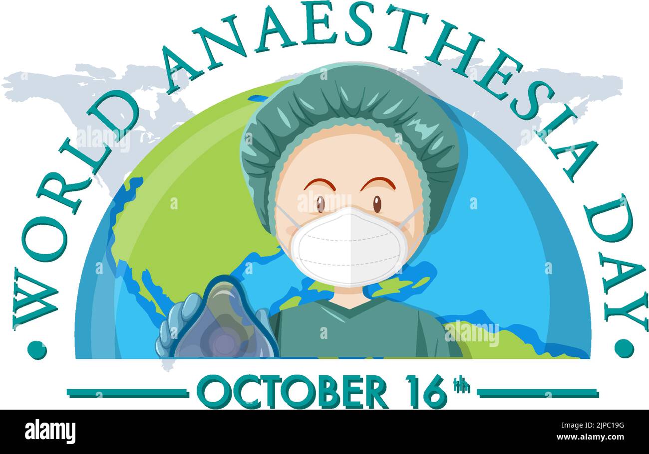 World Anaesthesia Day Banner Design illustration Stock Vector Image ...