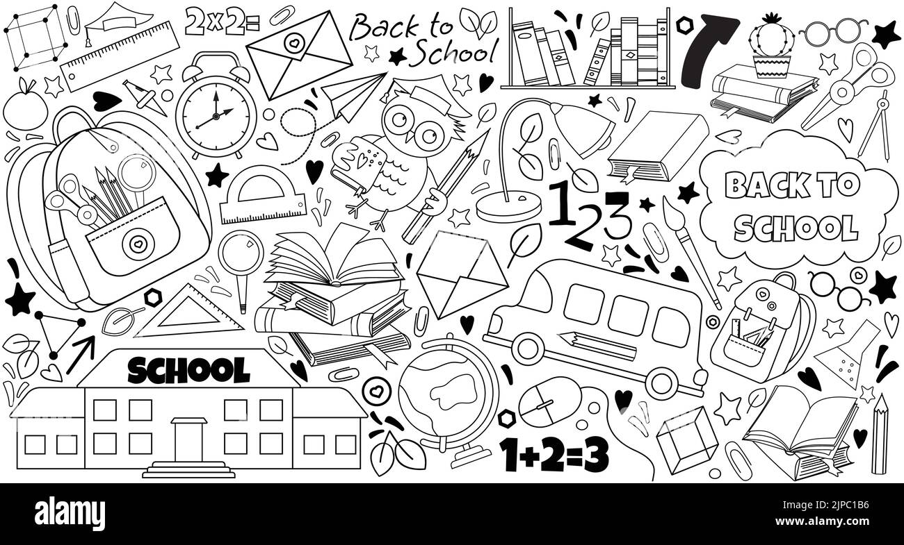 Back to school vector Stock Vector Image & Art - Alamy