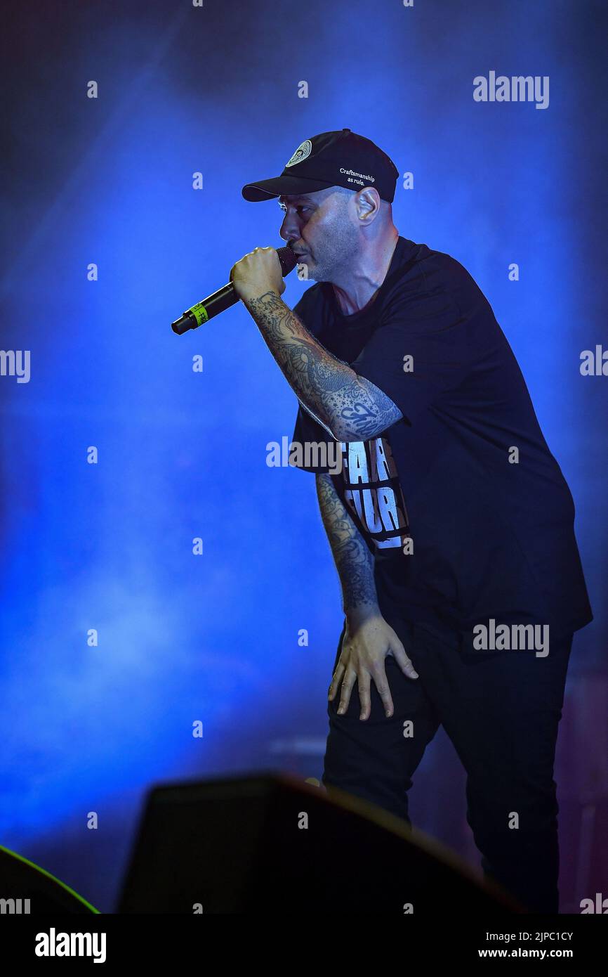 Anfiteatro Ivan Graziani, Alghero, Italy, August 16, 2022, Fabri Fibra ...