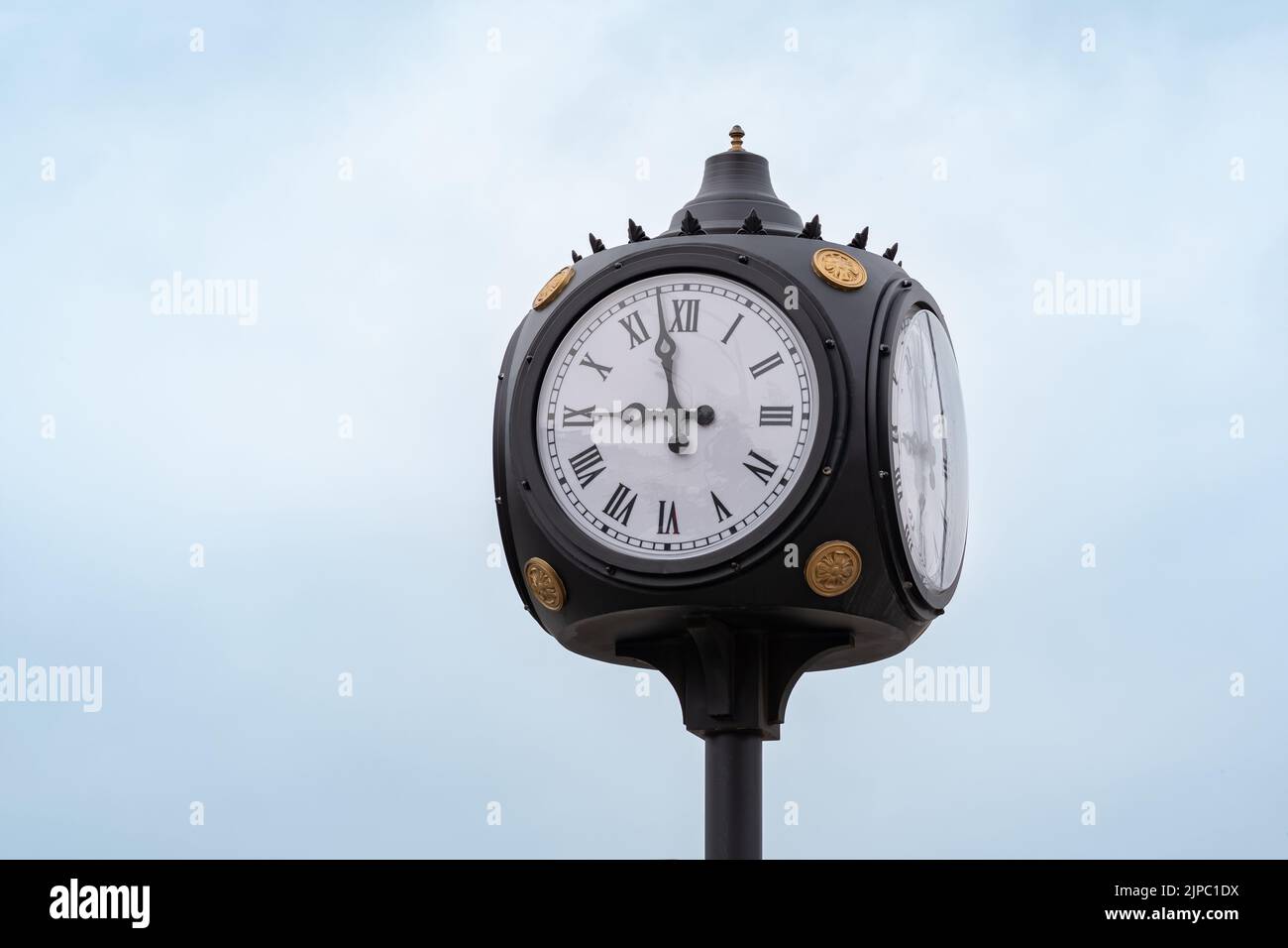 public clock for city square under the open sky Stock Photo - Alamy