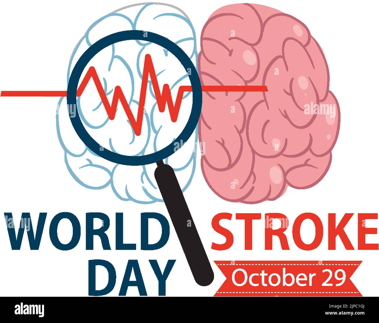 World Stroke Day Banner Design illustration Stock Vector Image & Art ...