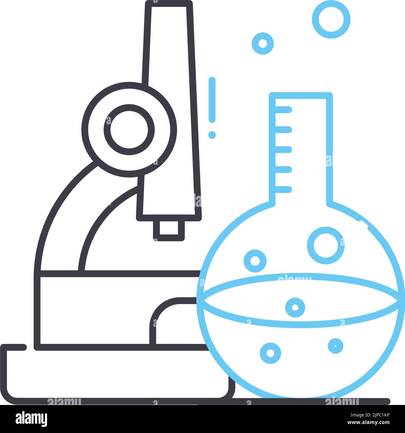 sciences line icon, outline symbol, vector illustration, concept sign ...