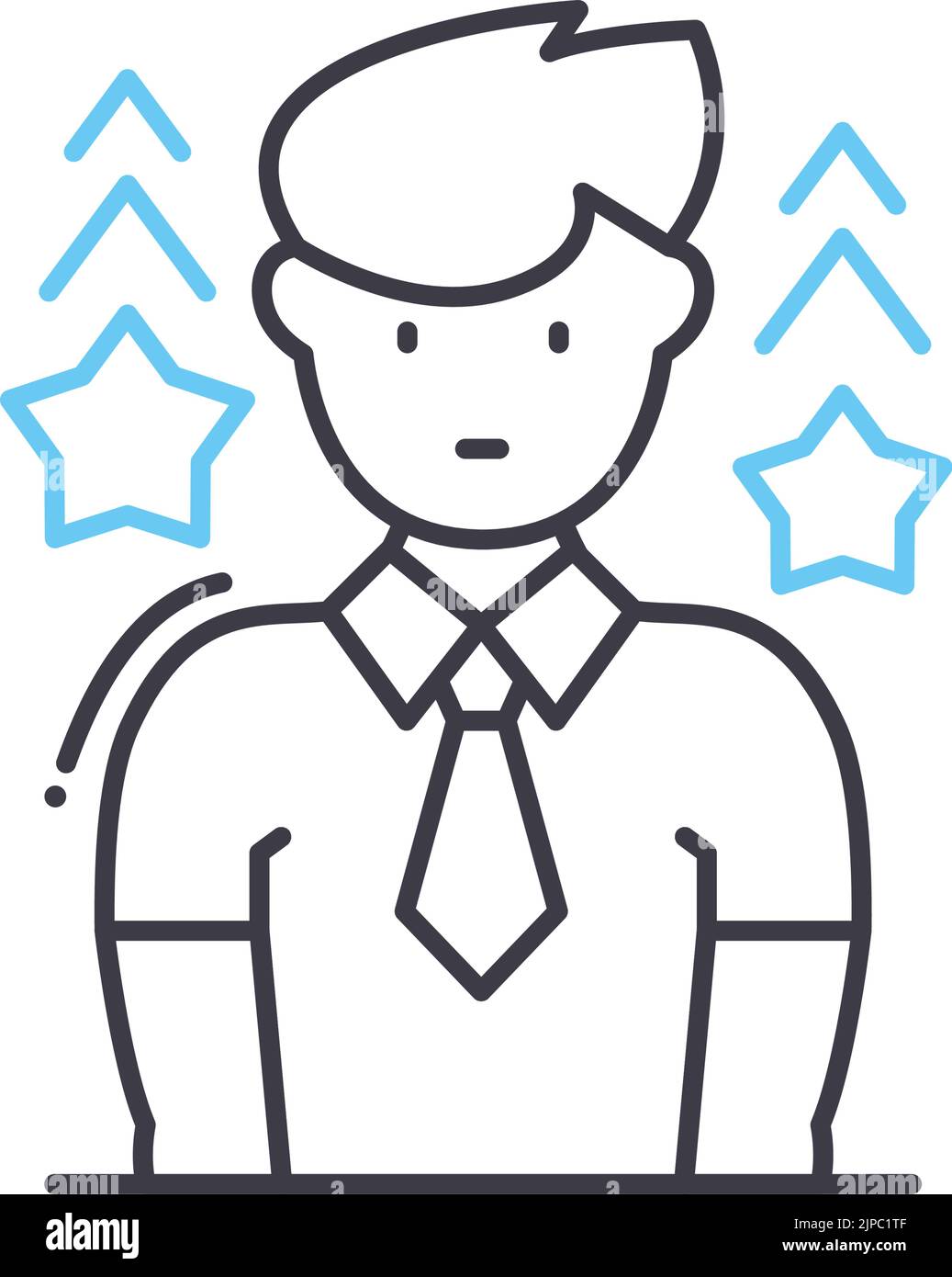 Personal Development Line Icon Outline Symbol Vector Illustration