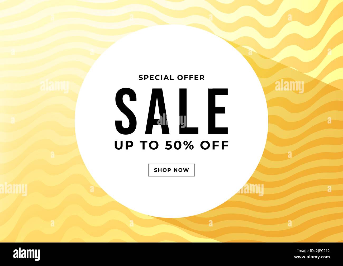 Special offer Sale, Summer sale banner. Yellow wave background special ...