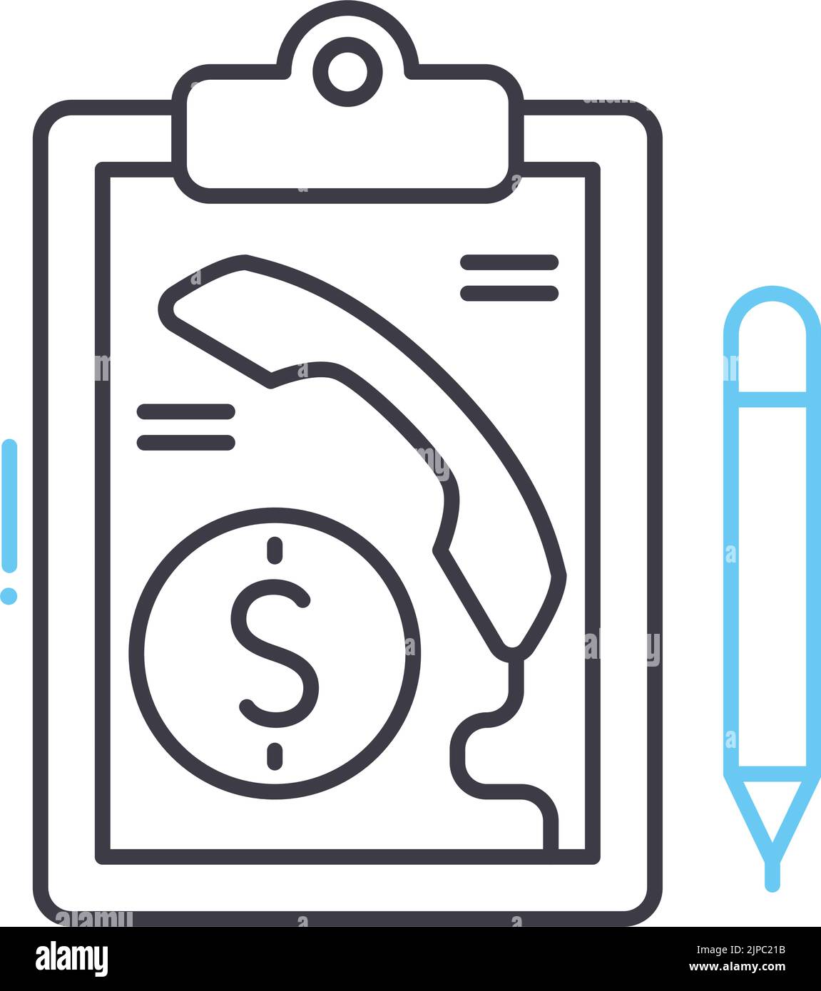 report line icon, outline symbol, vector illustration, concept sign ...