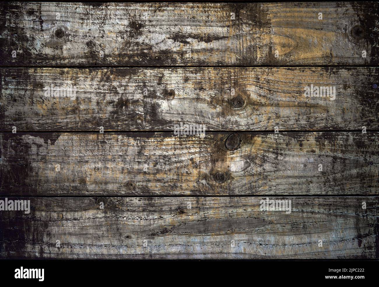 A closeup shot of an old dirty wooden floor or wall as a background ...