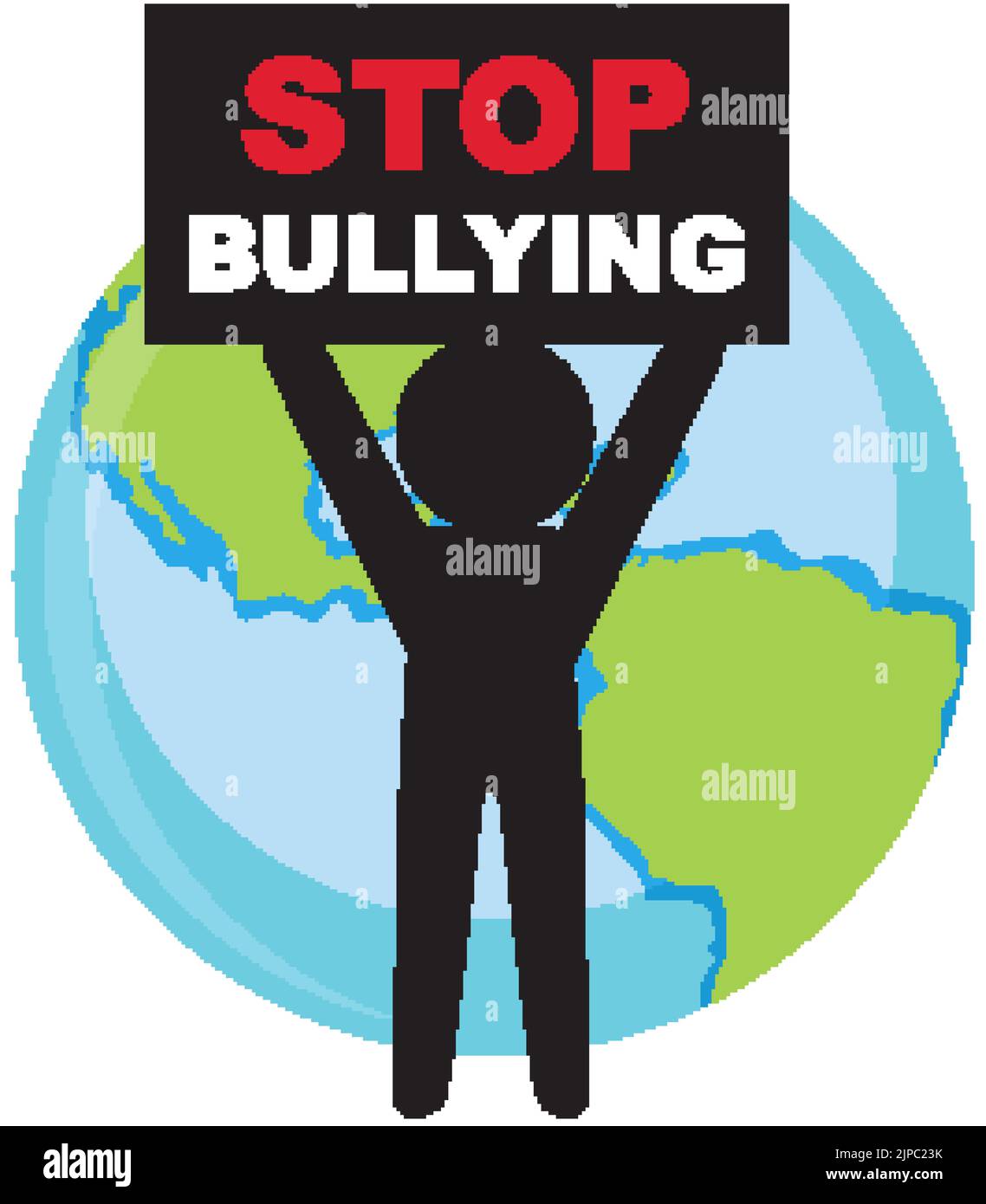 Stop Bullying Banner Concept Vector Illustration Stock Vector Image And Art Alamy