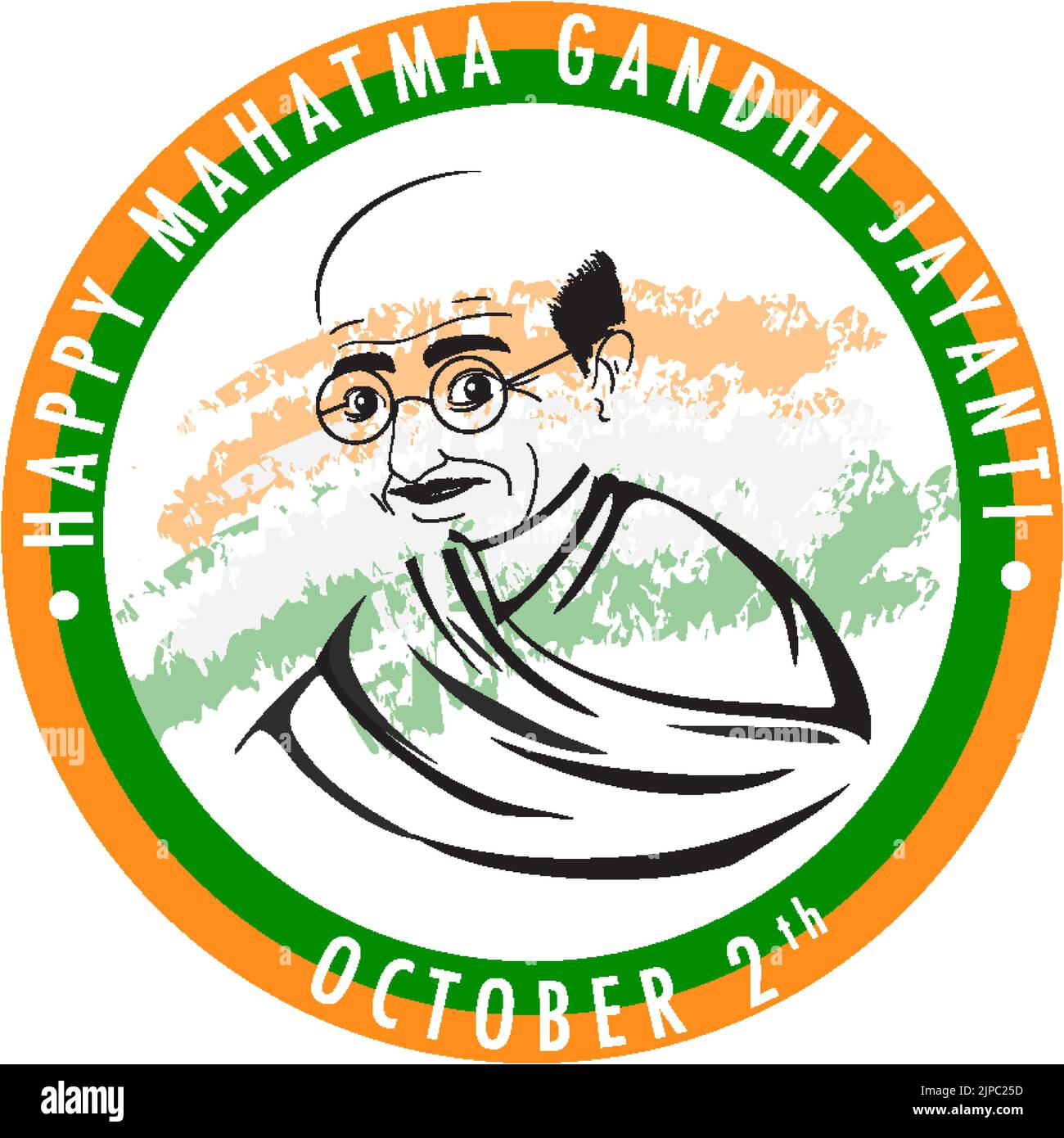Mahatma Gandhi Jayanti Day Poster illustration Stock Vector Image & Art ...