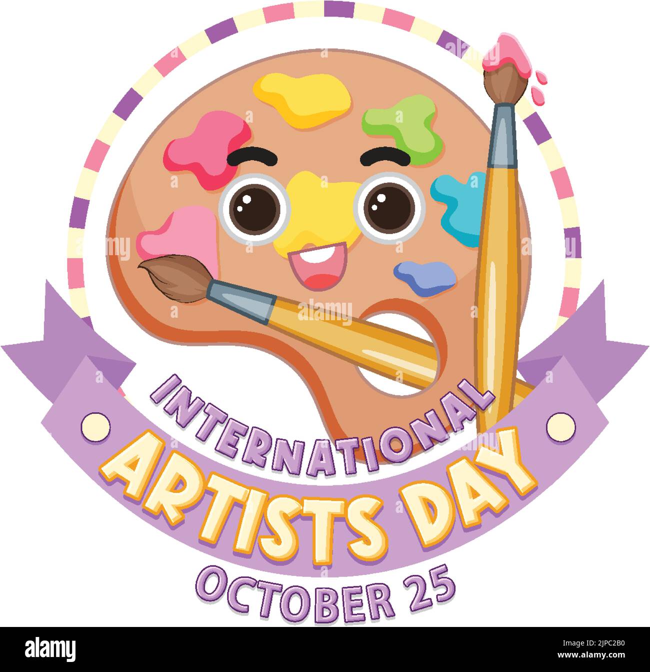International Artists Day Banner Design illustration Stock Vector Image ...