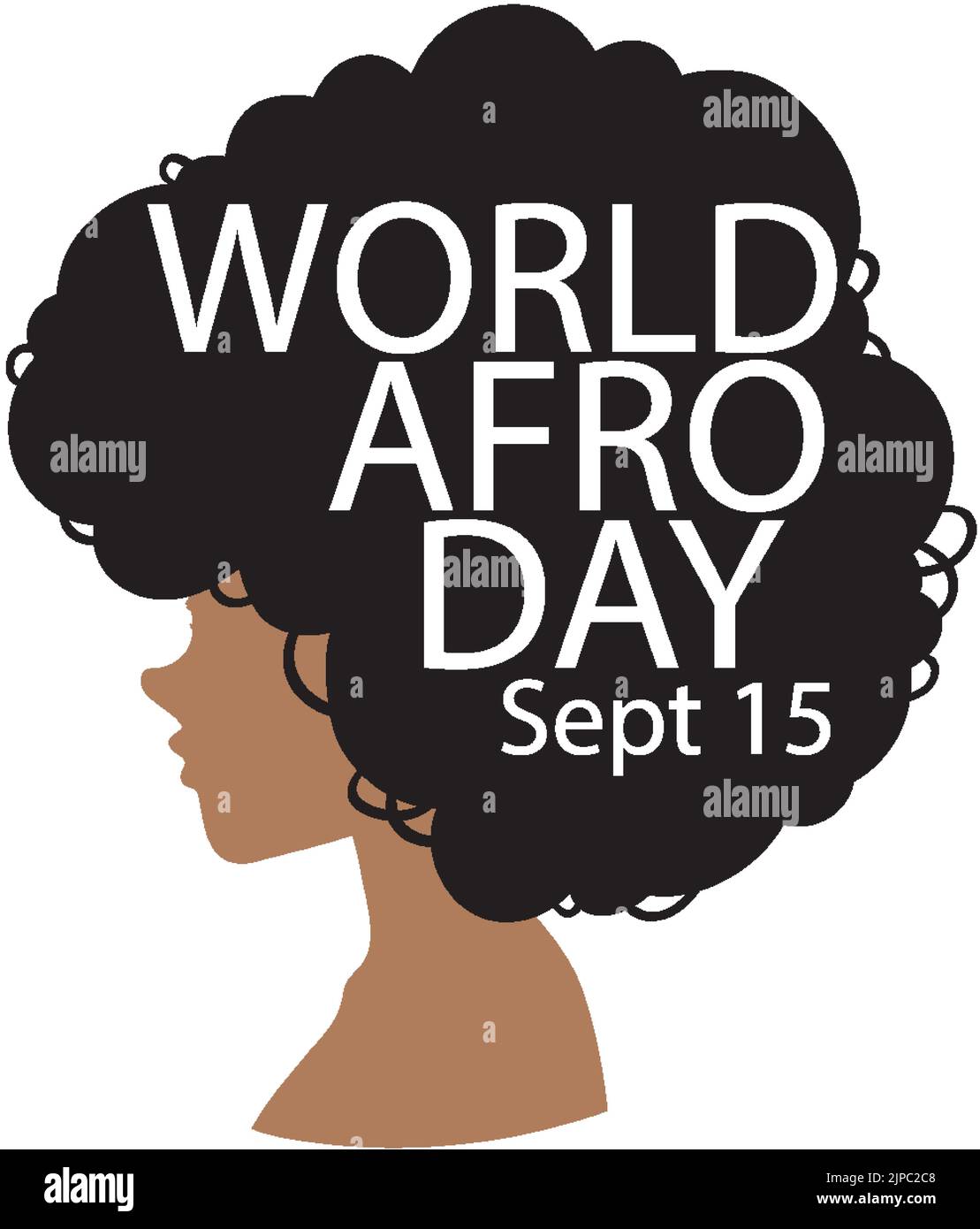 World Afro Day September 15 Banner Design illustration Stock Vector ...