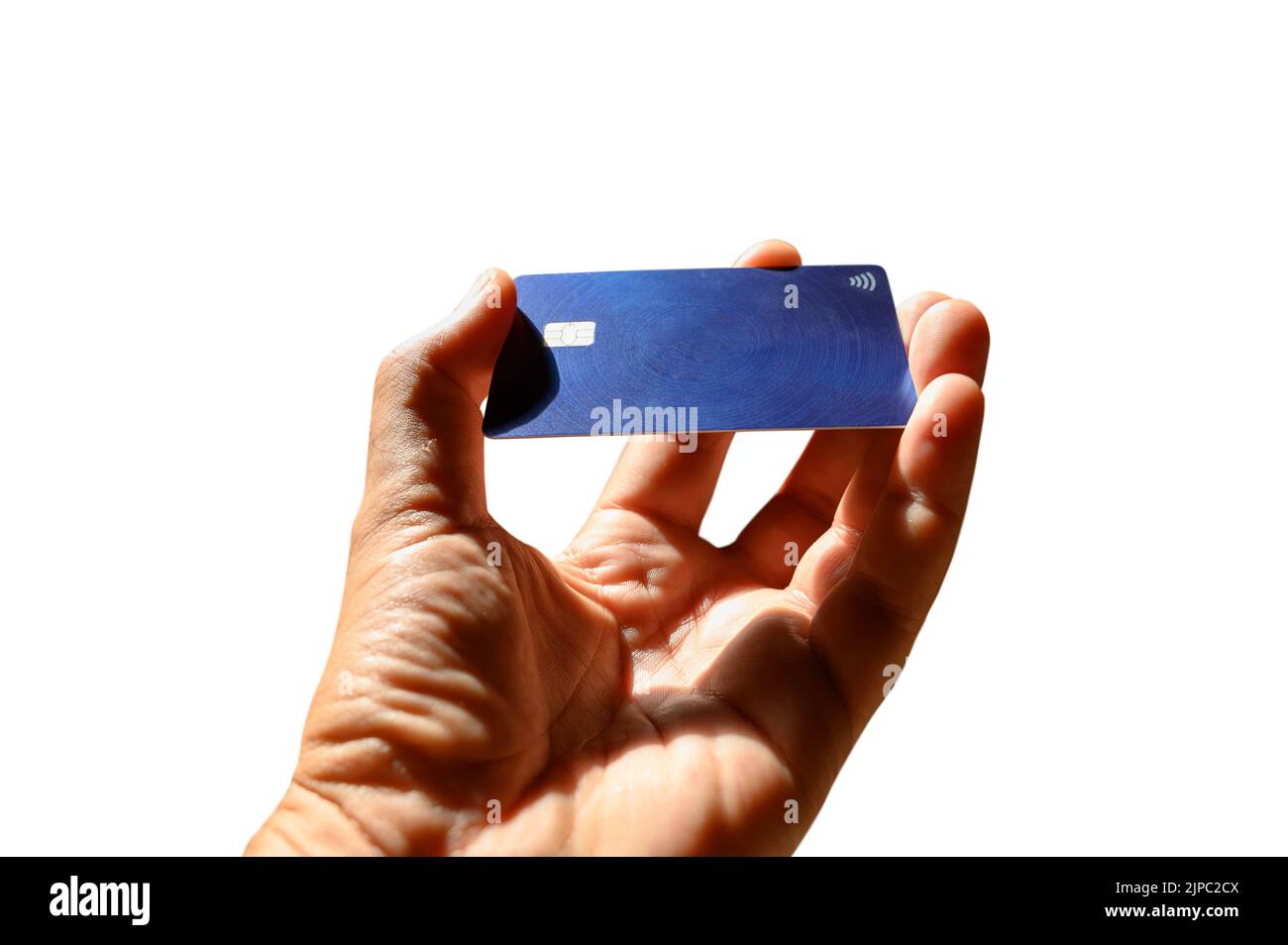 Man pays with a rechargeable credit card Stock Photo - Alamy