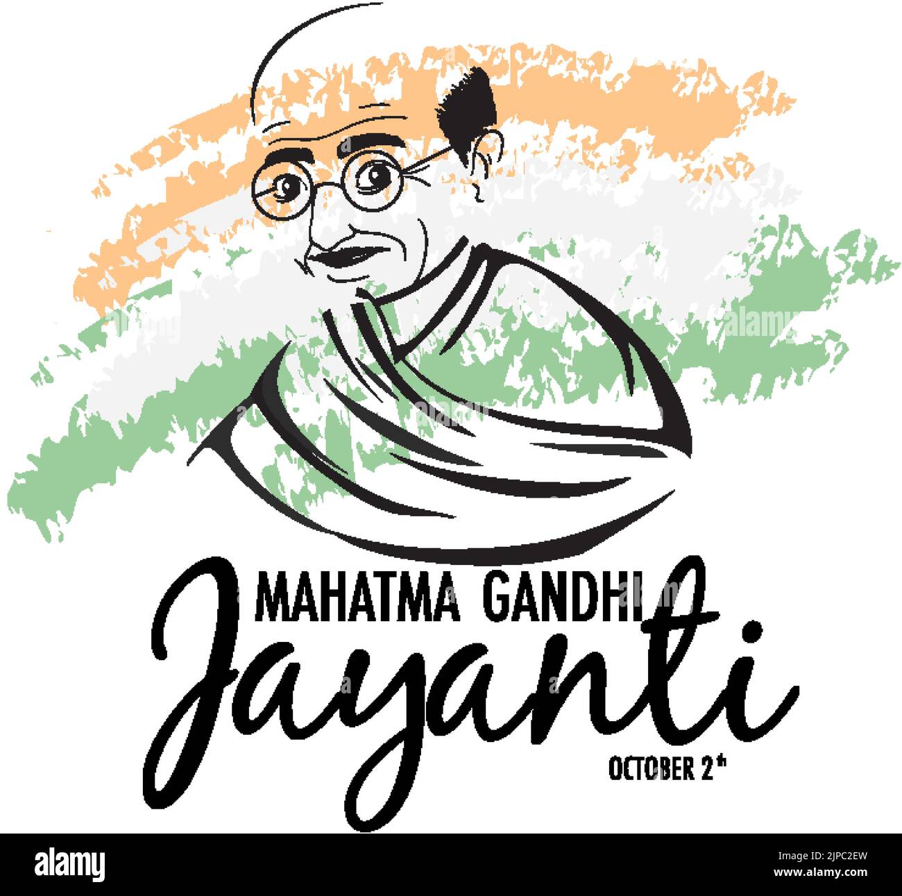 Mahatma Gandhi Jayanti Day Poster illustration Stock Vector Image & Art ...