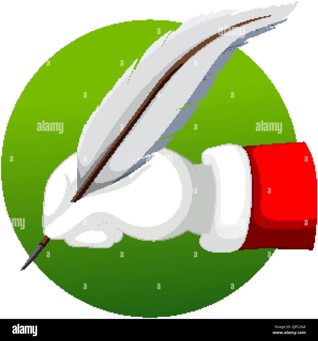 Hand holding feather writing hi-res stock photography and images - Alamy