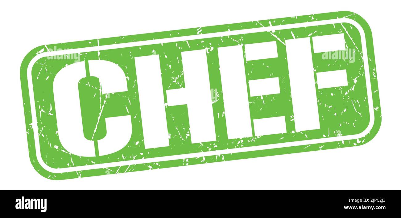 CHEF text written on green grungy stamp sign Stock Photo - Alamy