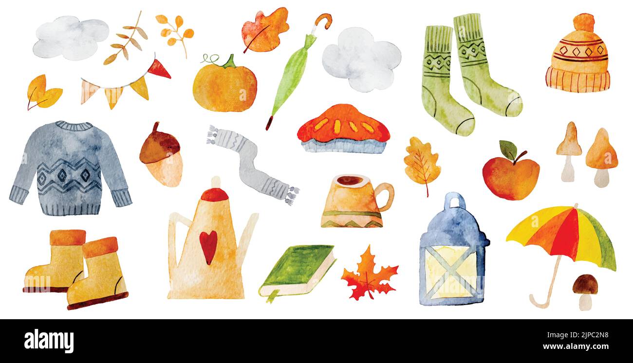 Autumn vector paintings Stock Vector Image & Art - Alamy