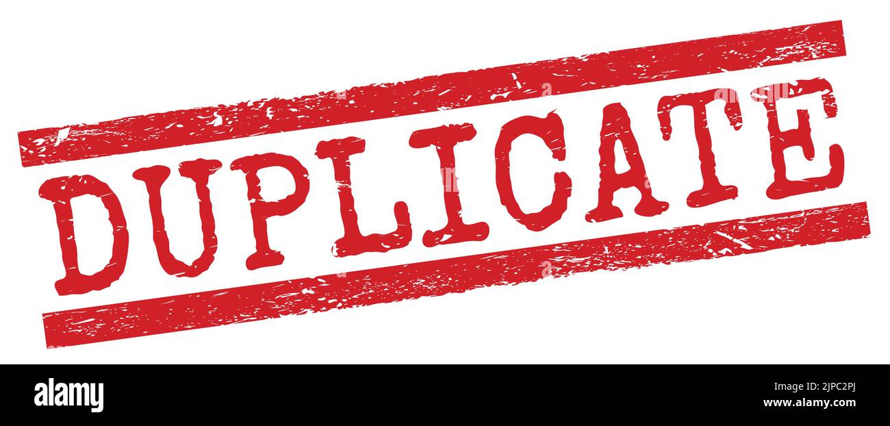 Duplicate stamp sign seal hi-res stock photography and images - Alamy