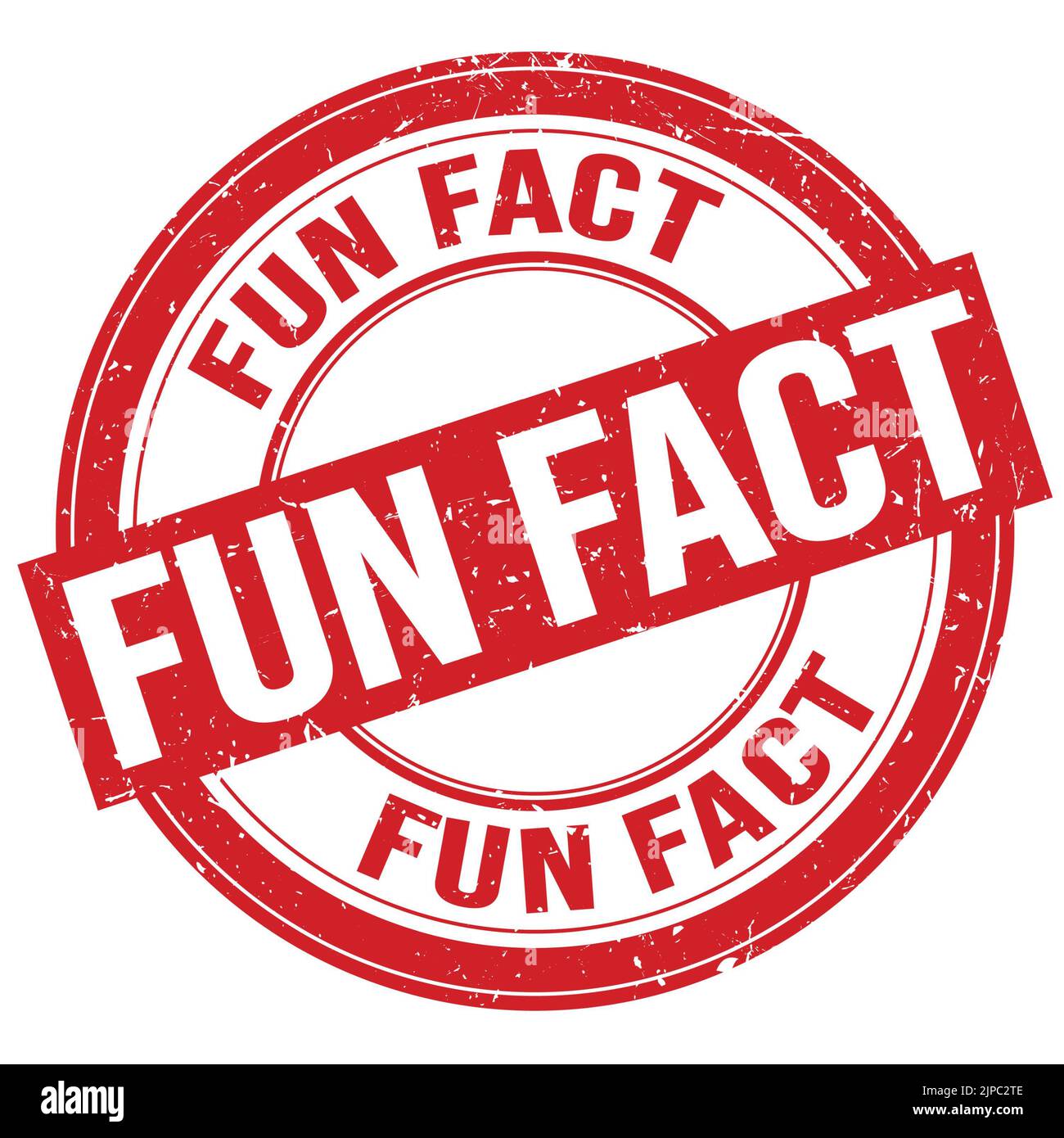 FUN FACT text written on red round grungy stamp sign Stock Photo - Alamy
