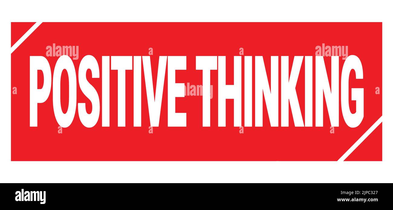 Positive thinking stamp Cut Out Stock Images & Pictures - Alamy
