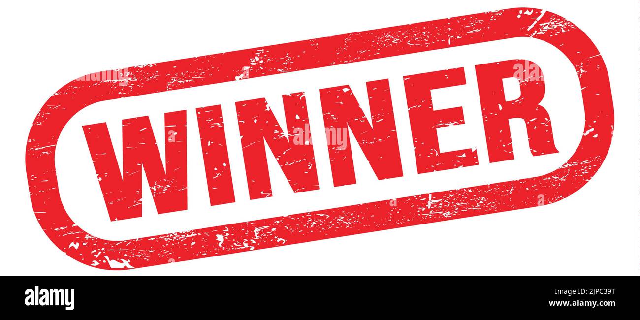 WINNER, text written on red rectangle stamp sign Stock Photo - Alamy