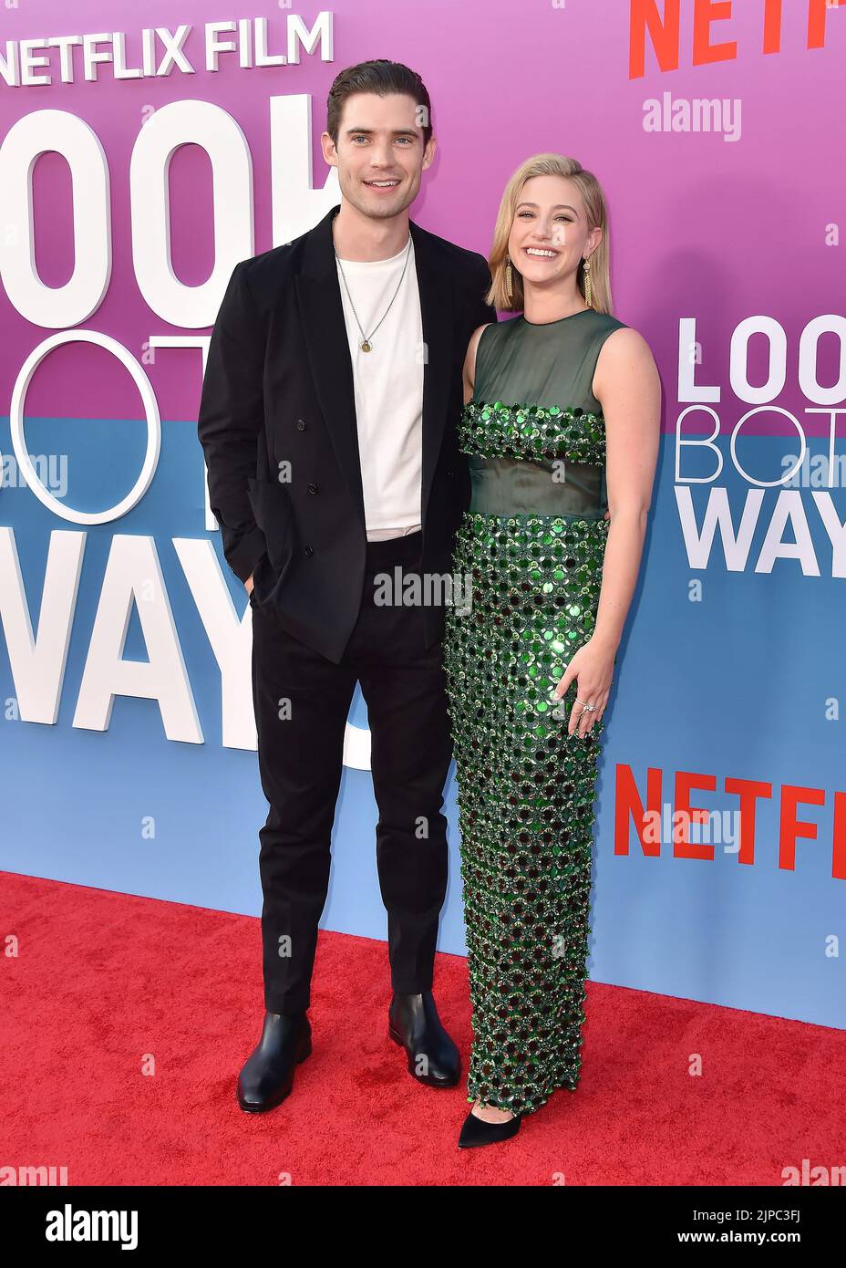 Los Angeles, CA , August 16, 2022. David Corenswet and Lili Reinhart ...