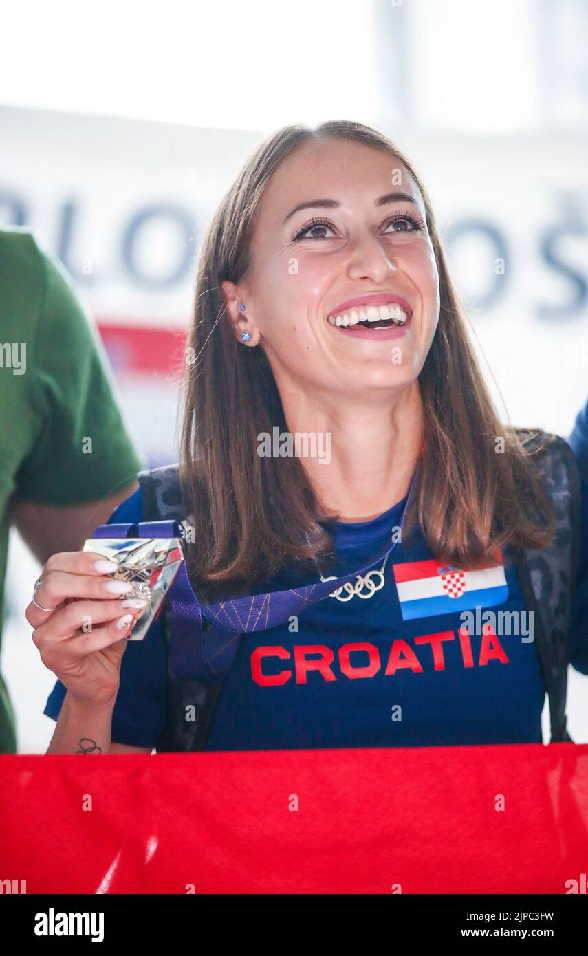 Zagreb, Croatia, on August 16, 2022, Croatia's Matea Parlov Kostro ...