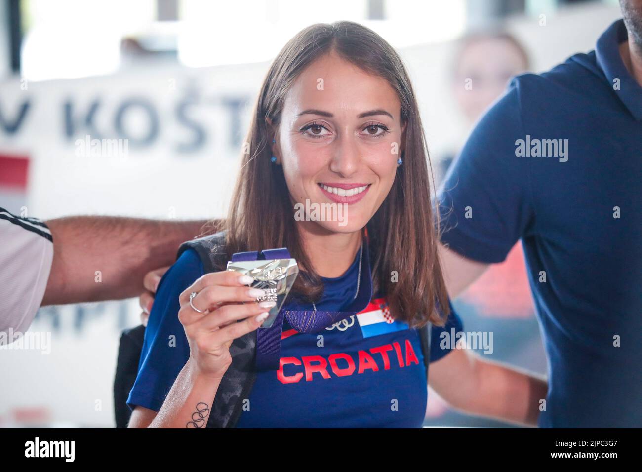 Zagreb, Croatia, on August 16, 2022, Croatia's Matea Parlov Kostro ...