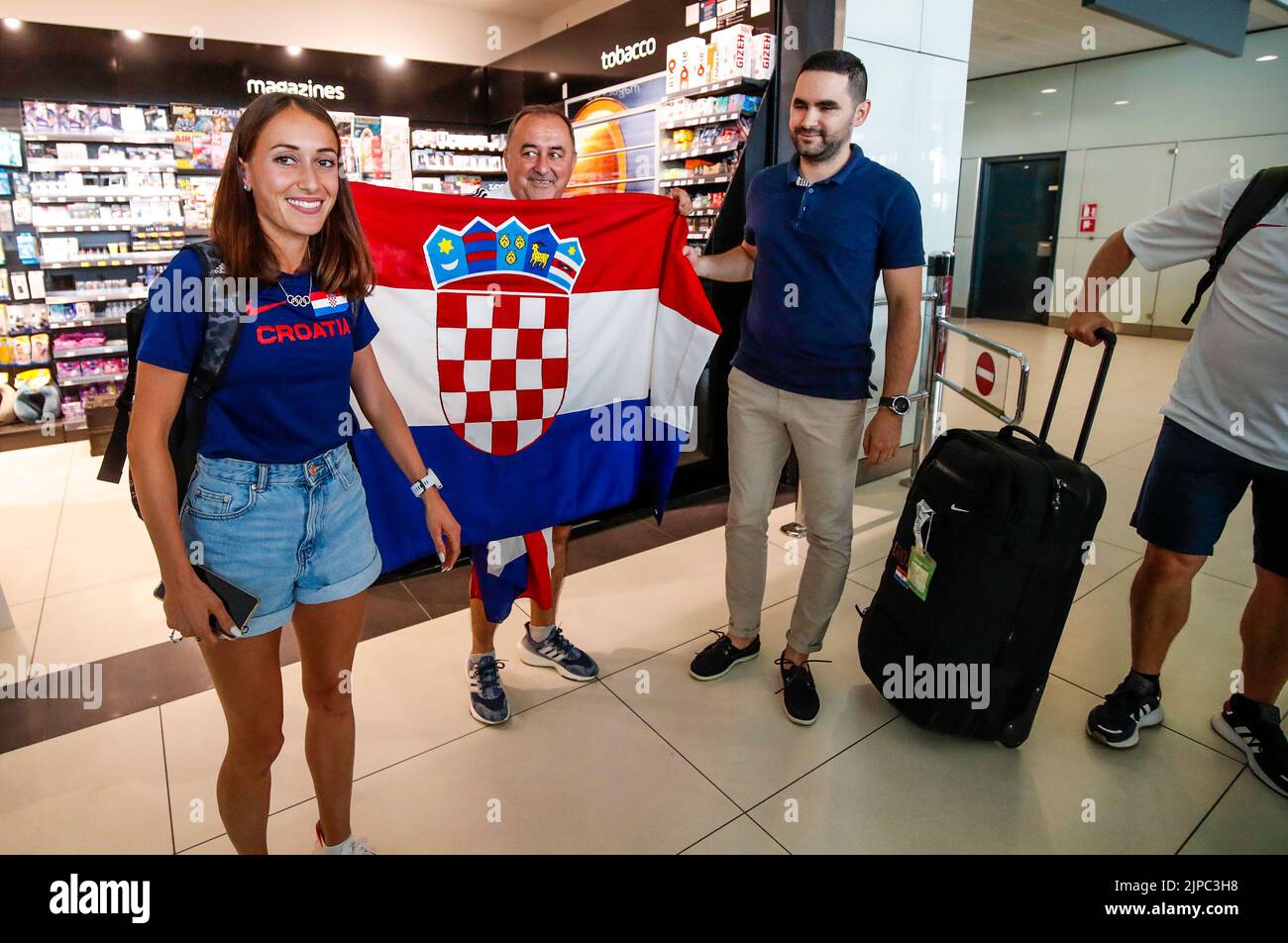 Zagreb, Croatia, on August 16, 2022, Croatia's Matea Parlov Kostro ...