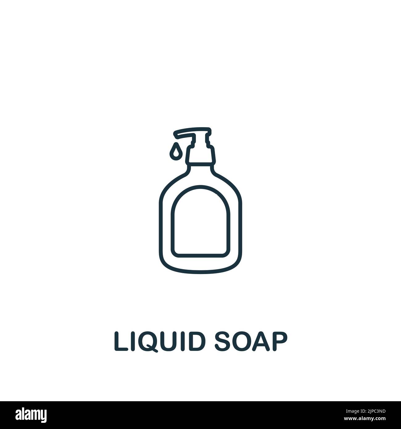 Liquid Soap icon. Line simple icon for templates, web design and ...