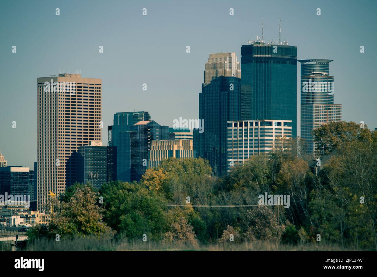 Blue sky trees and skyline hi-res stock photography and images - Alamy