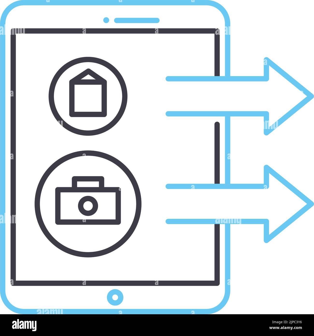 internet of things line icon, outline symbol, vector illustration, concept sign Stock Vector ...