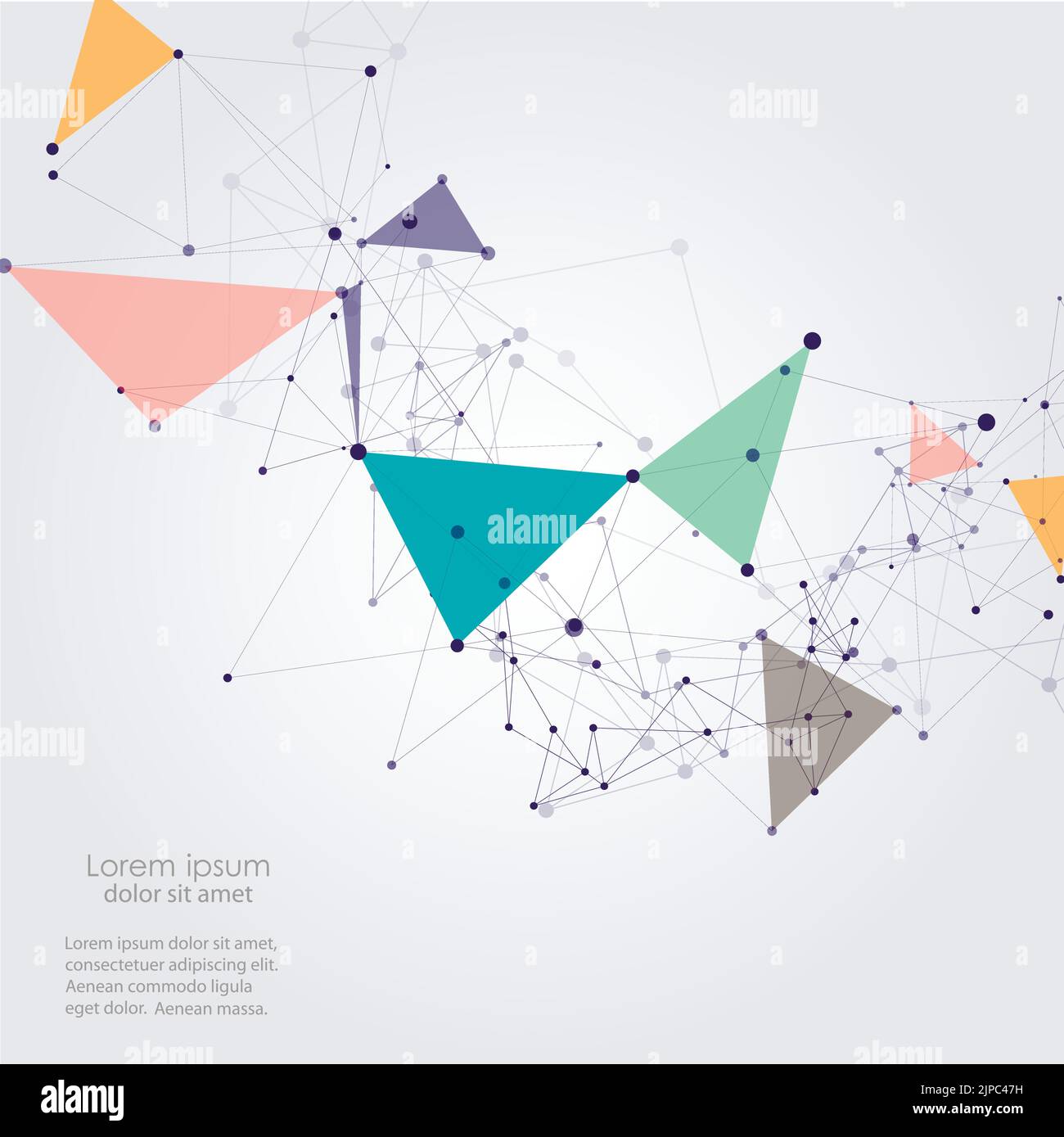 Communication science technology background. Vector illustration ...