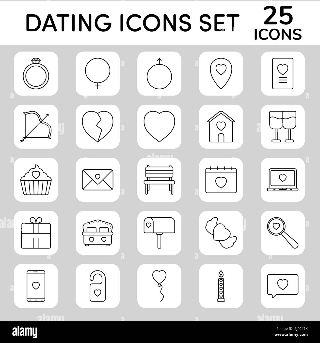 Loving vector outline map hi-res stock photography and images - Alamy