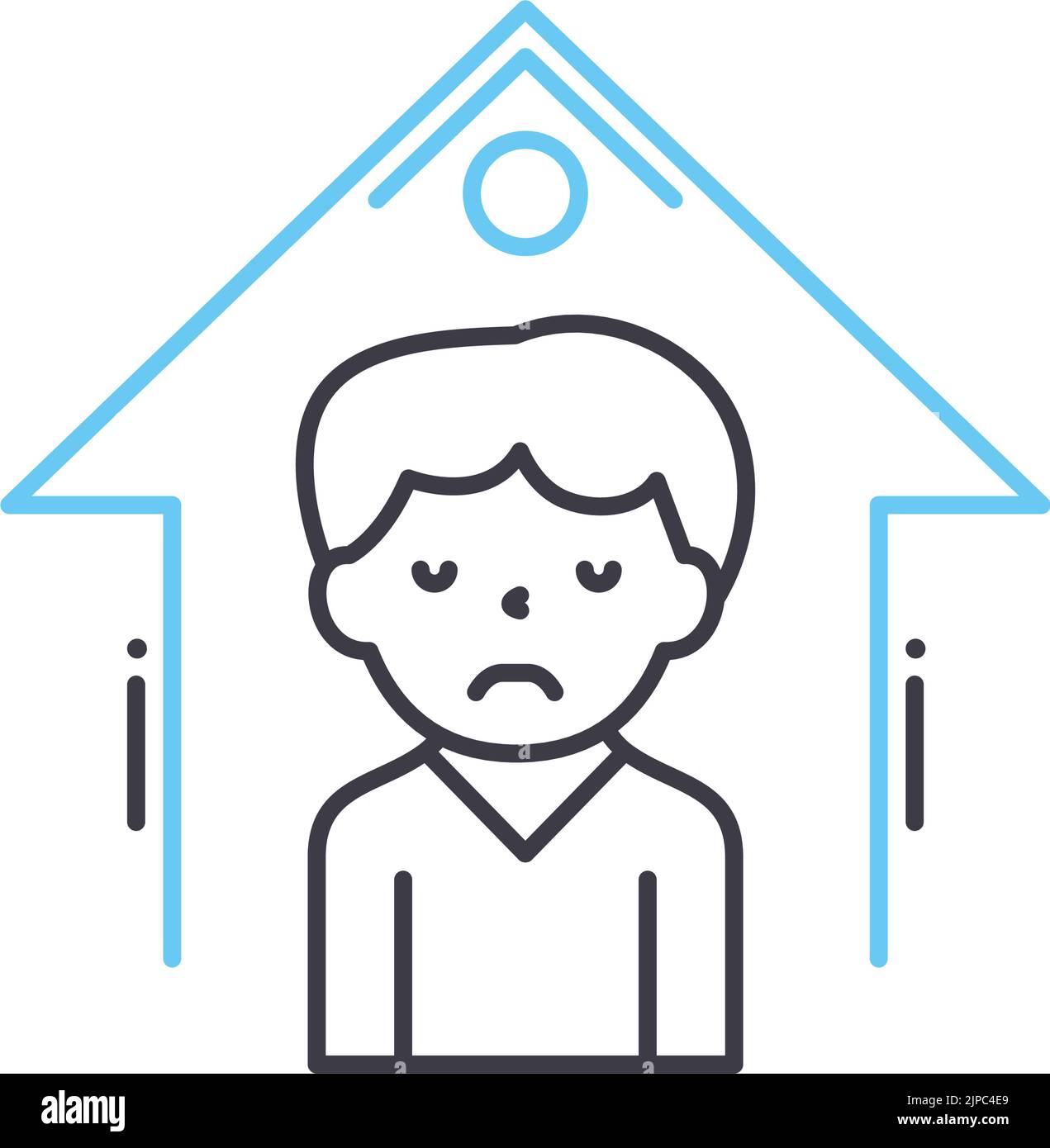 isolation line icon, outline symbol, vector illustration, concept sign ...