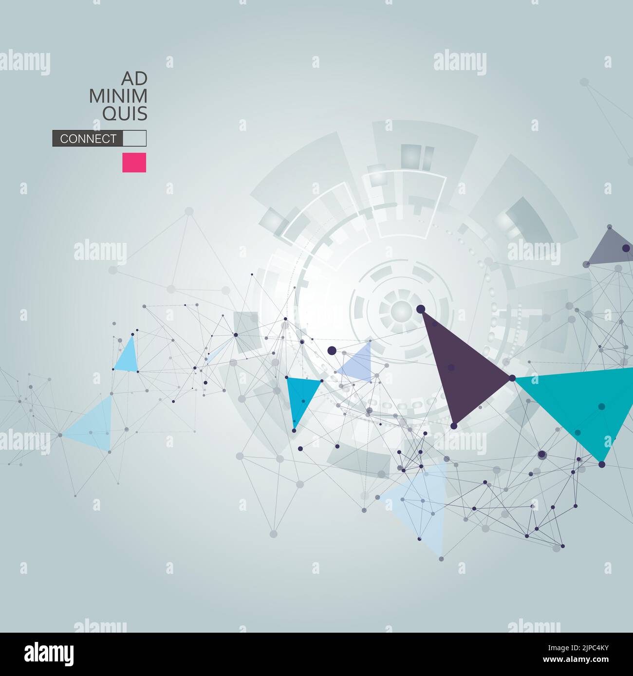 Modern illustration for decoration design. Network connection ...