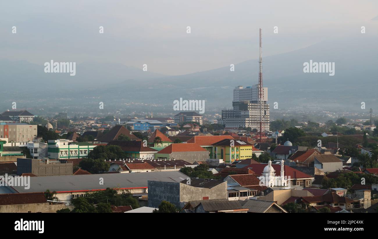 panoramic beauty of the city of Malang in the morning Stock Photo - Alamy