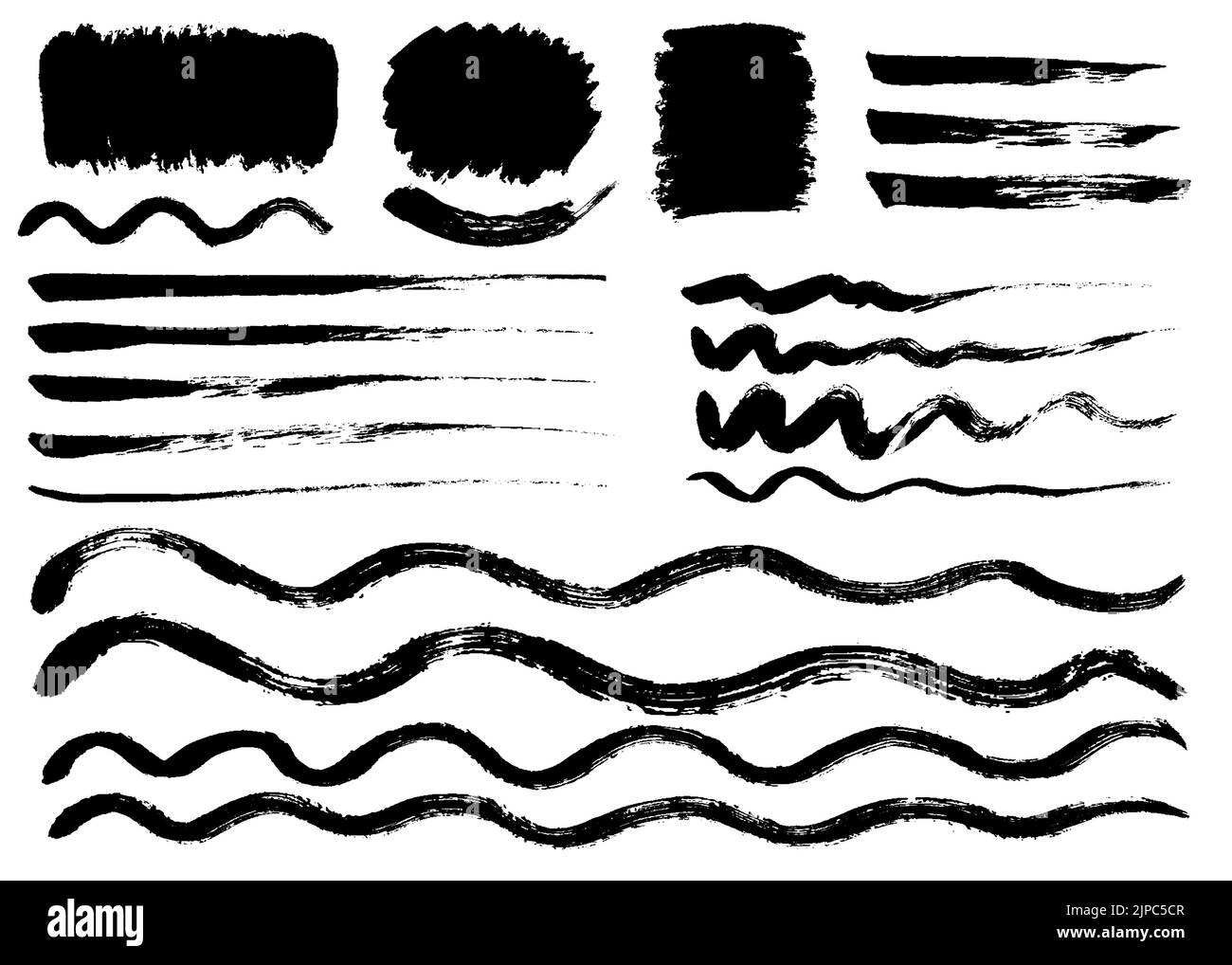 Textured brush strokes, Grunge Design Elements. Dirty texture banners ...