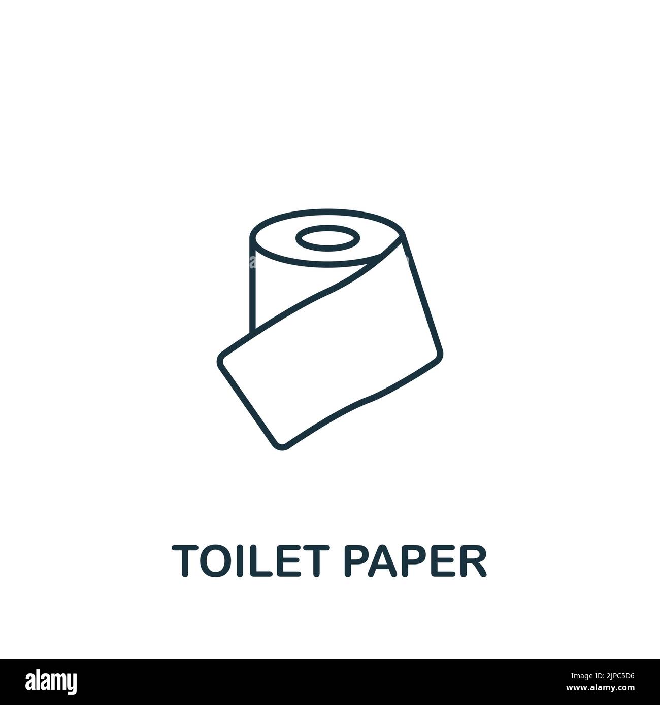 Toilet Paper icon. Line simple icon for templates, web design and ...