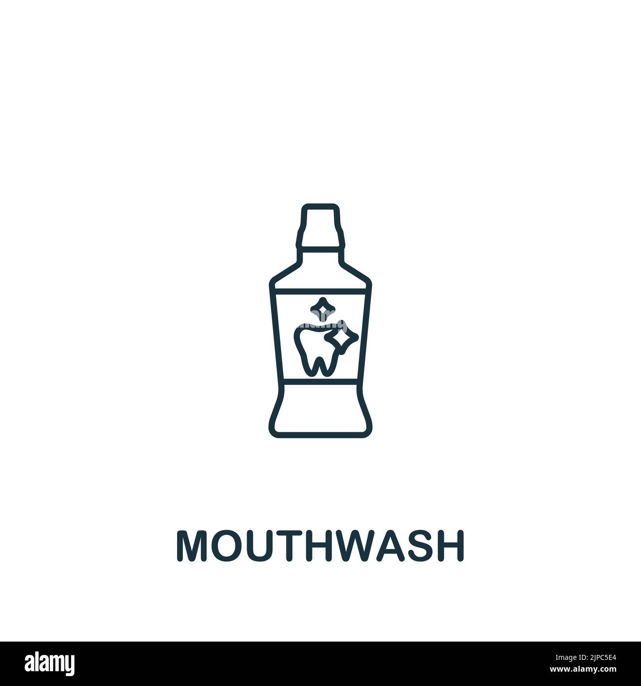 Mouthwash icon. Line simple icon for templates, web design and ...