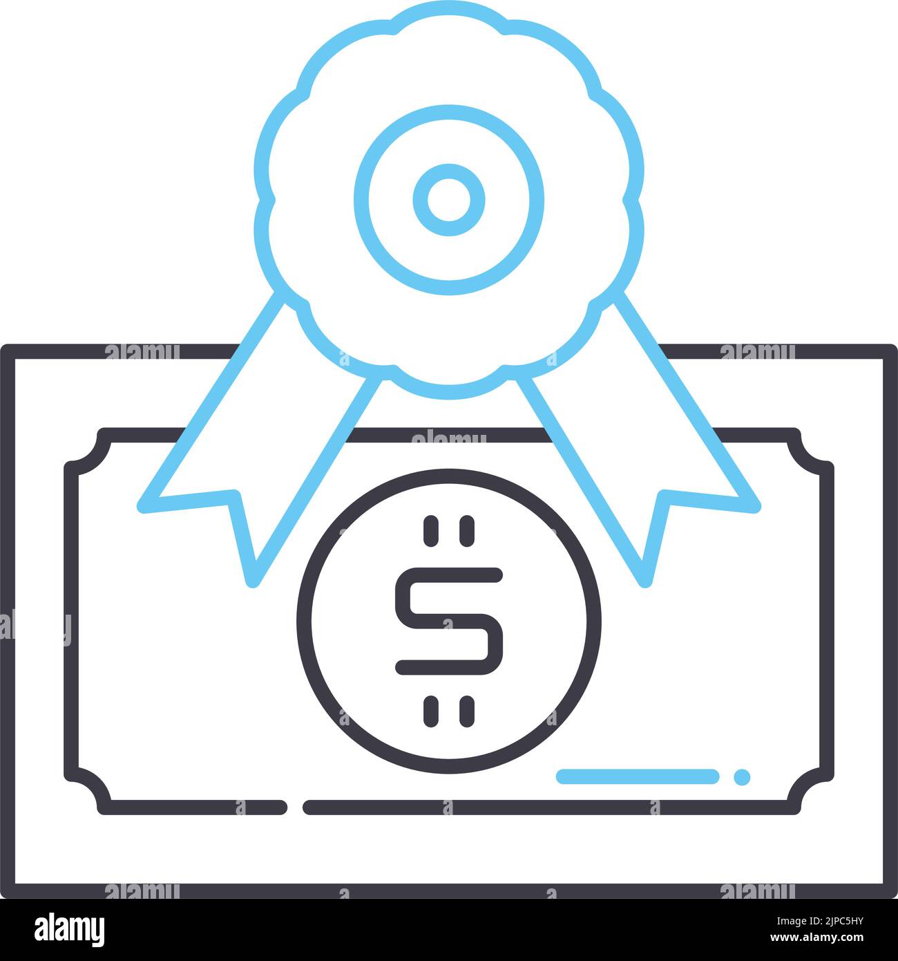 proze money line icon, outline symbol, vector illustration, concept ...