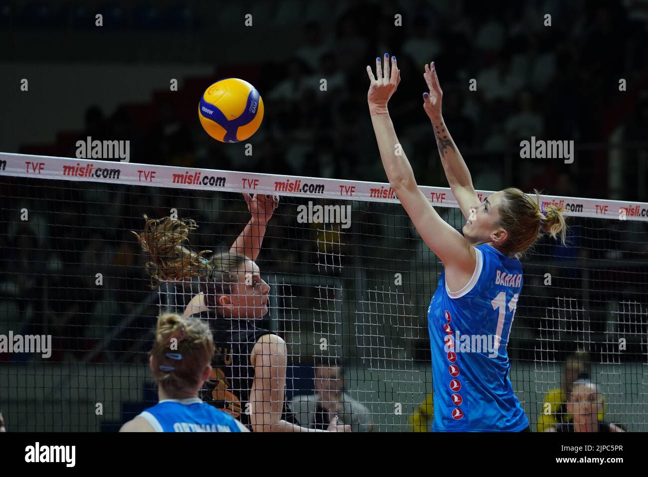 ISTANBUL, TURKEY - APRIL 22, 2022: Bahar Toksoy Guidetti in action ...