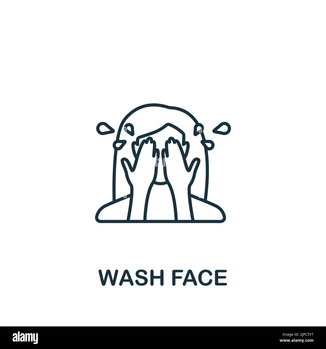 Wash Face icon. Line simple icon for templates, web design and ...