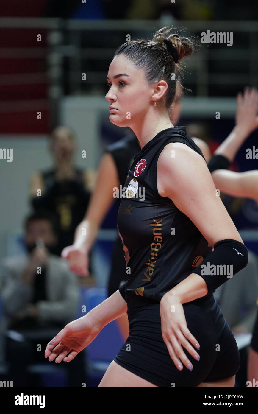 ISTANBUL, TURKEY - APRIL 22, 2022: Zehra Gunes in Turk Hava Yollari vs ...