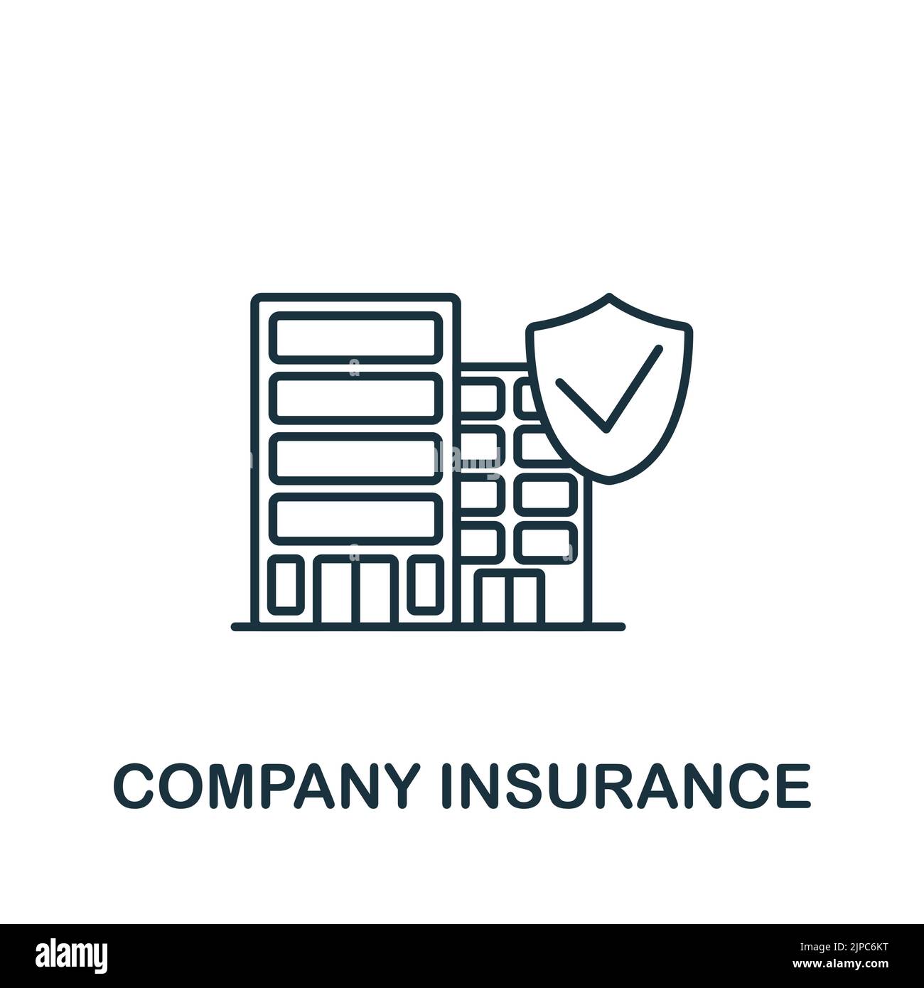 Company Insurance icon. Line simple Insurance icon for templates, web ...