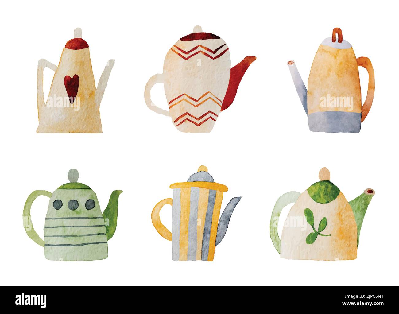 Kettles vector collection Stock Vector Image & Art - Alamy