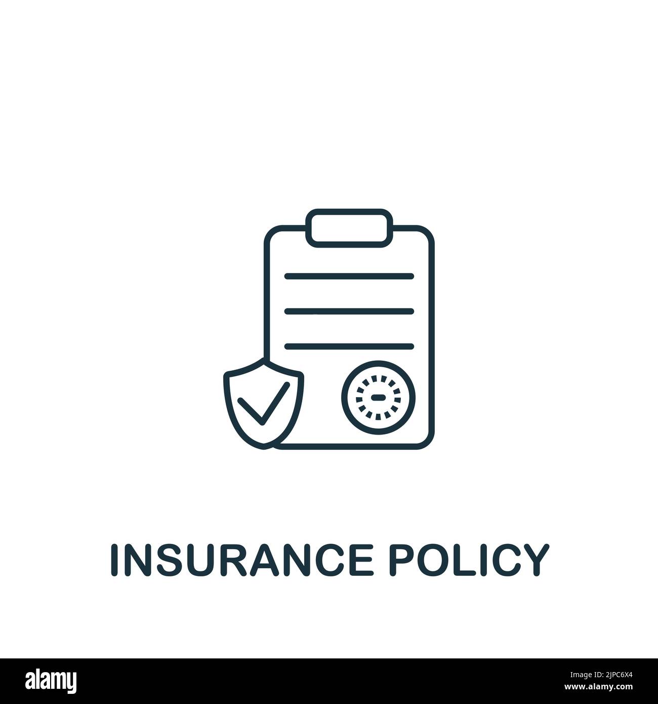 Insurance Policy icon. Line simple Insurance icon for templates, web ...