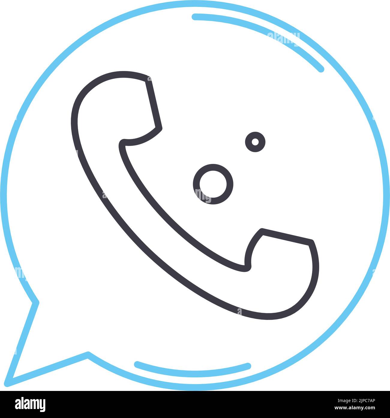 social media line icon, outline symbol, vector illustration, concept ...