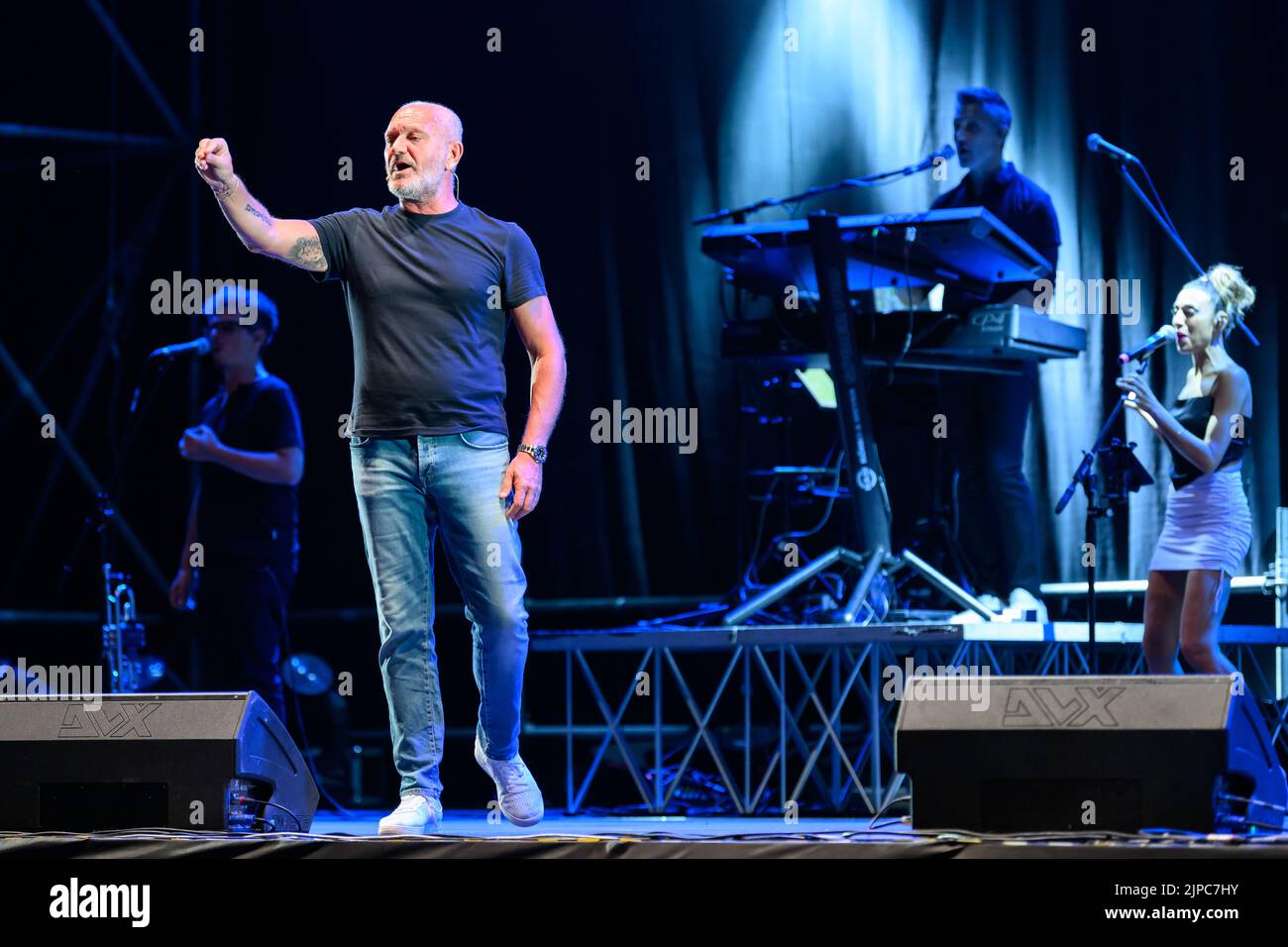 Forte Dei Marmi, Italia. 16th Aug, 2022. Andrea Pucci performs with his ...
