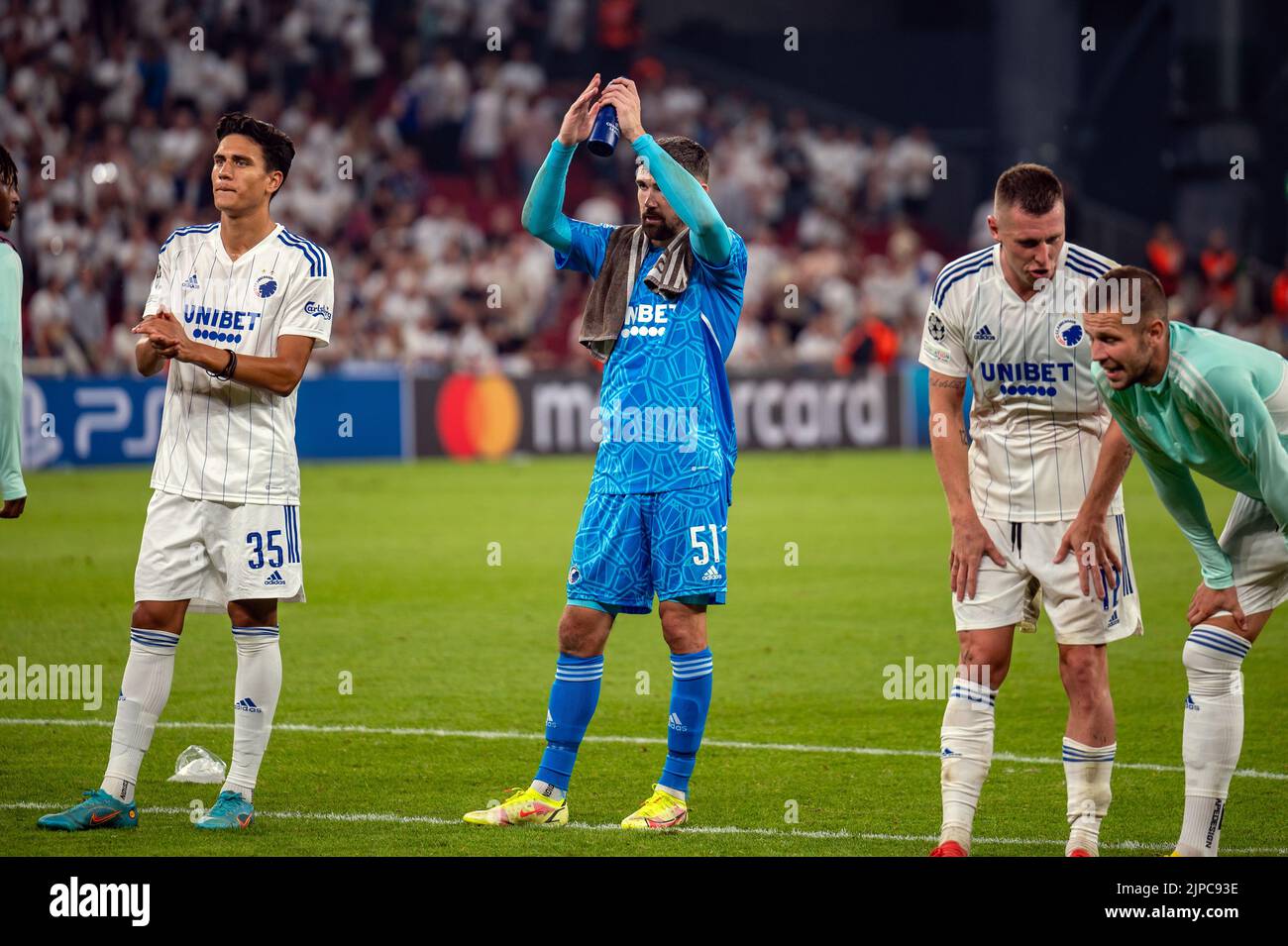 Copenhagen, Denmark. 16th Aug, 2022. Goalkeeper Mathew Ryan (51) of FC ...