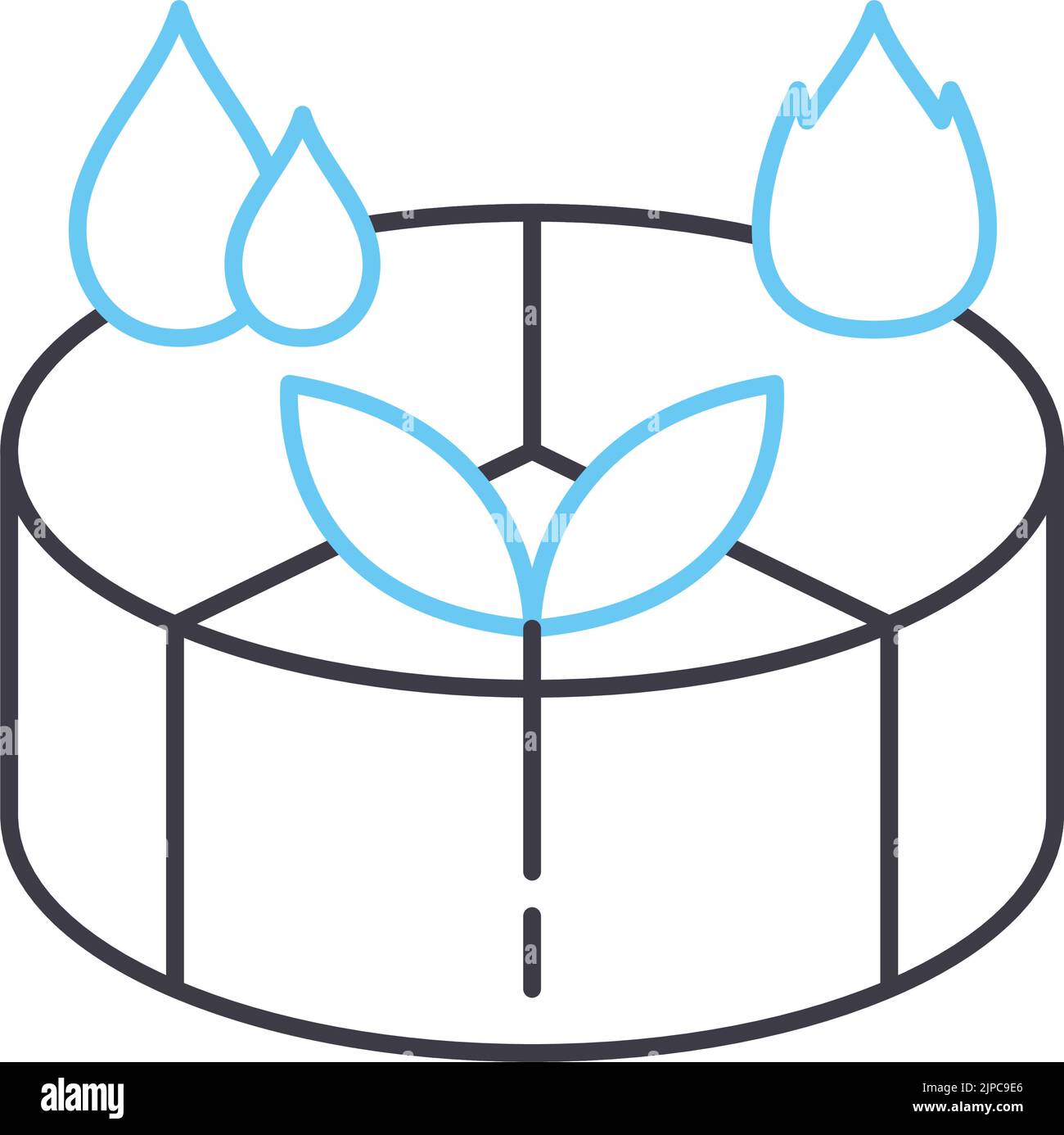 natural resources line icon, outline symbol, vector illustration ...