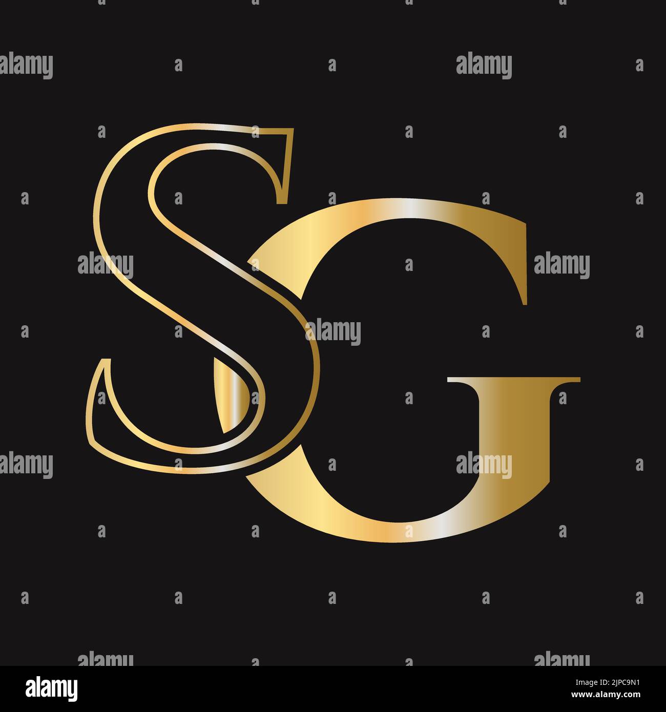 Initial letter SG, GS logo design vector template. Monogram SG logotype ... Initial letter SG, GS logo design vector template. Monogram SG logotype ...